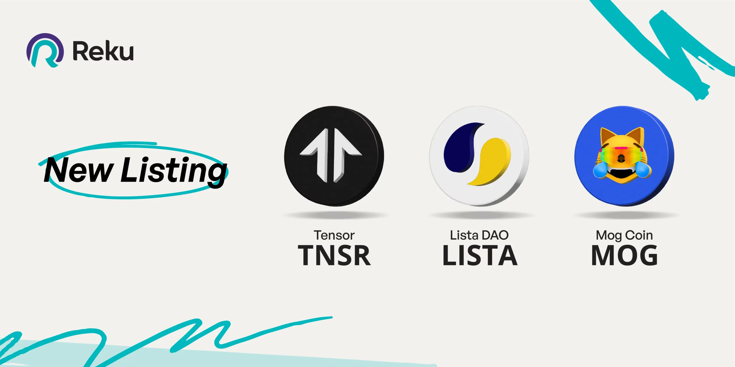 TNSR, LISTA, dan MOG Sudah Dapat Diperjualbelikan di Reku!